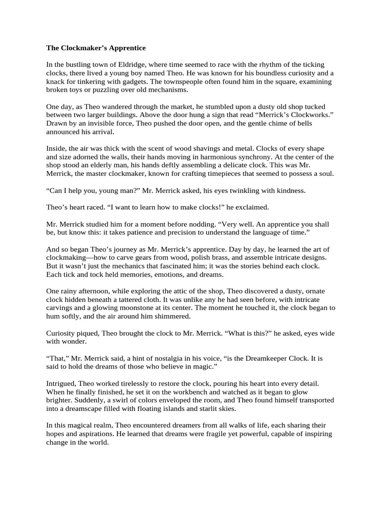 The Clockmaker | PDF