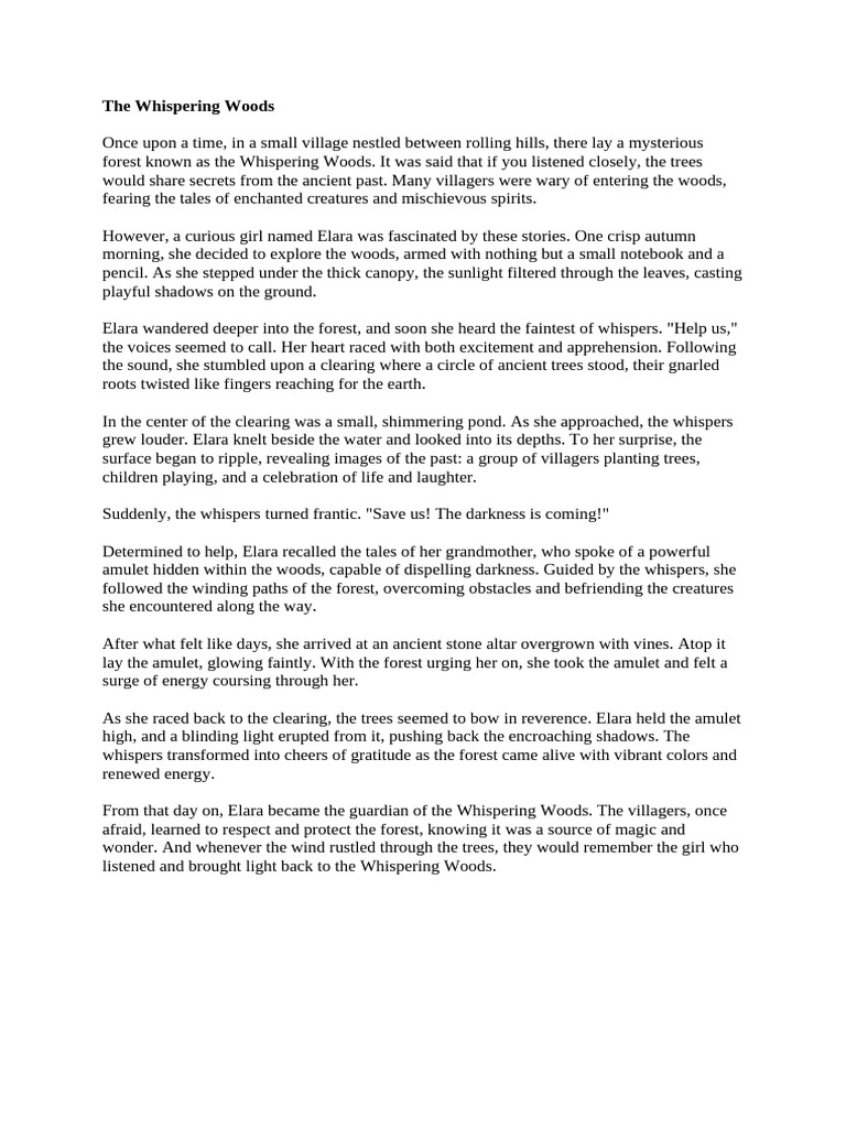 The Whispering Woods | PDF