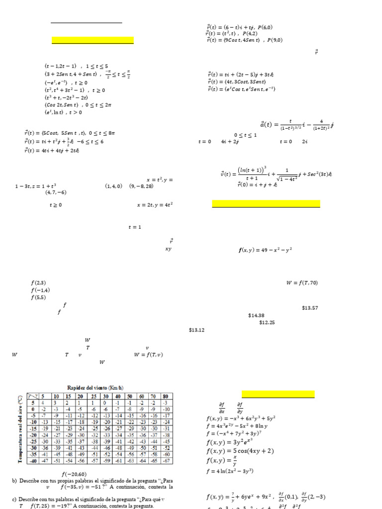 TAREA 1. Trayectorias y Funciones Varias Variables-1 | PDF