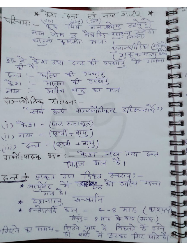 Kesh Dant and Nakh Sharir | PDF