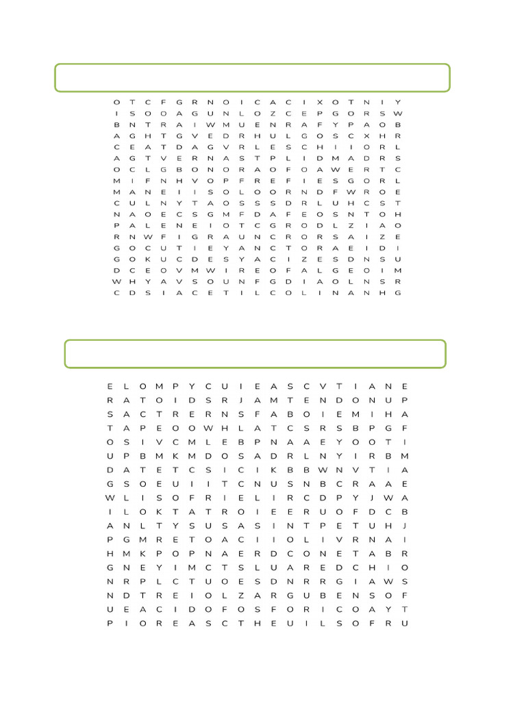 Sopa de Letras | PDF