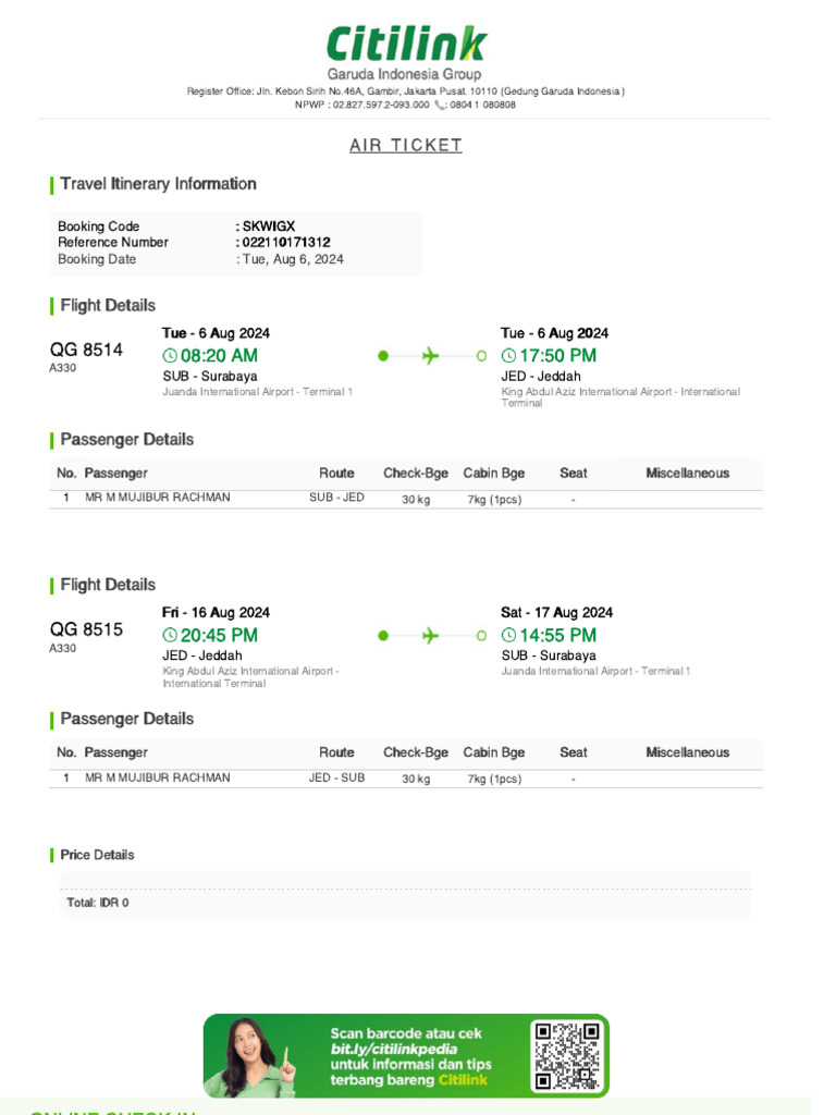 E-Ticket Sub-Jed-Sub TGL 06-16 Agustus 2024 Skwigx, Group Alfira-Skr | PDF