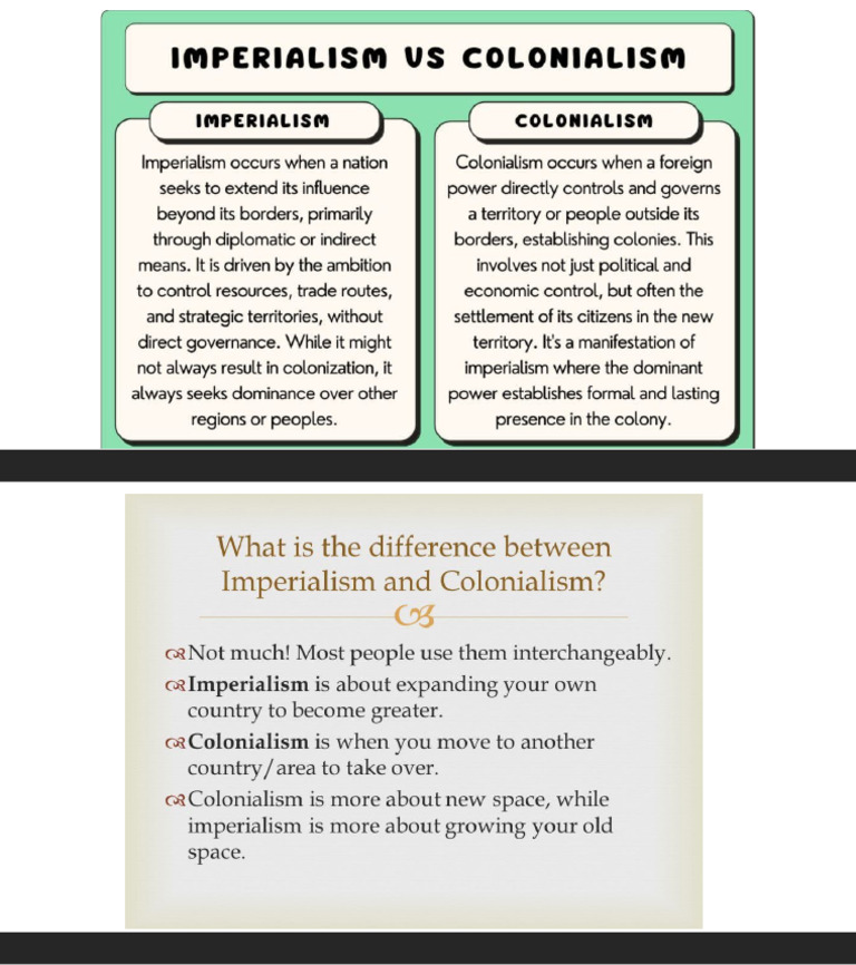 Colonialism Vs Imperialism | PDF
