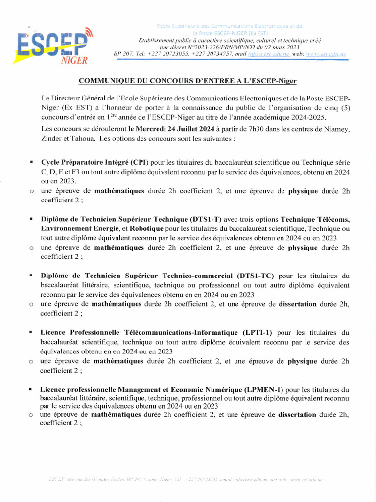 Concours ESCEP 2024 VF - 0001 | PDF