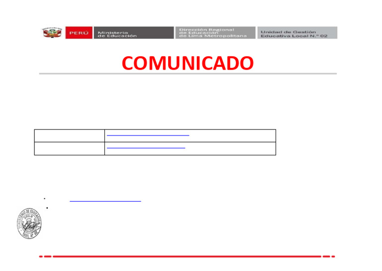 Comunicado - Oficio Multiple 049-2023 | PDF