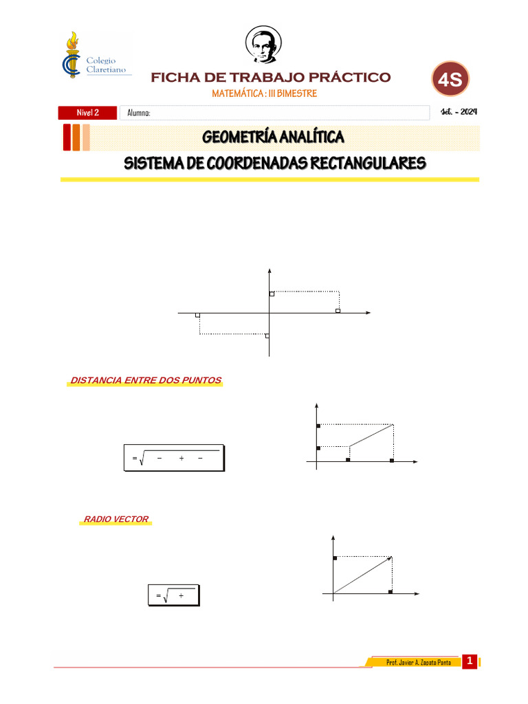 Geometr-A Anal-Tica - Sistema de Coordenadas Rectangulares | PDF