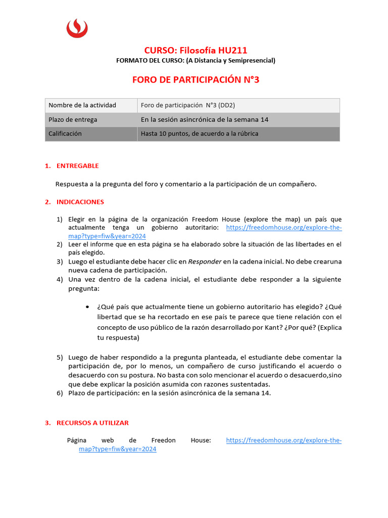 Ficha de Actividad DD2-Foro 3 24-2 | PDF