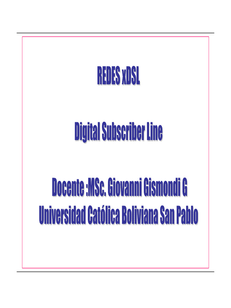 XDSL Introducc 2007 | PDF