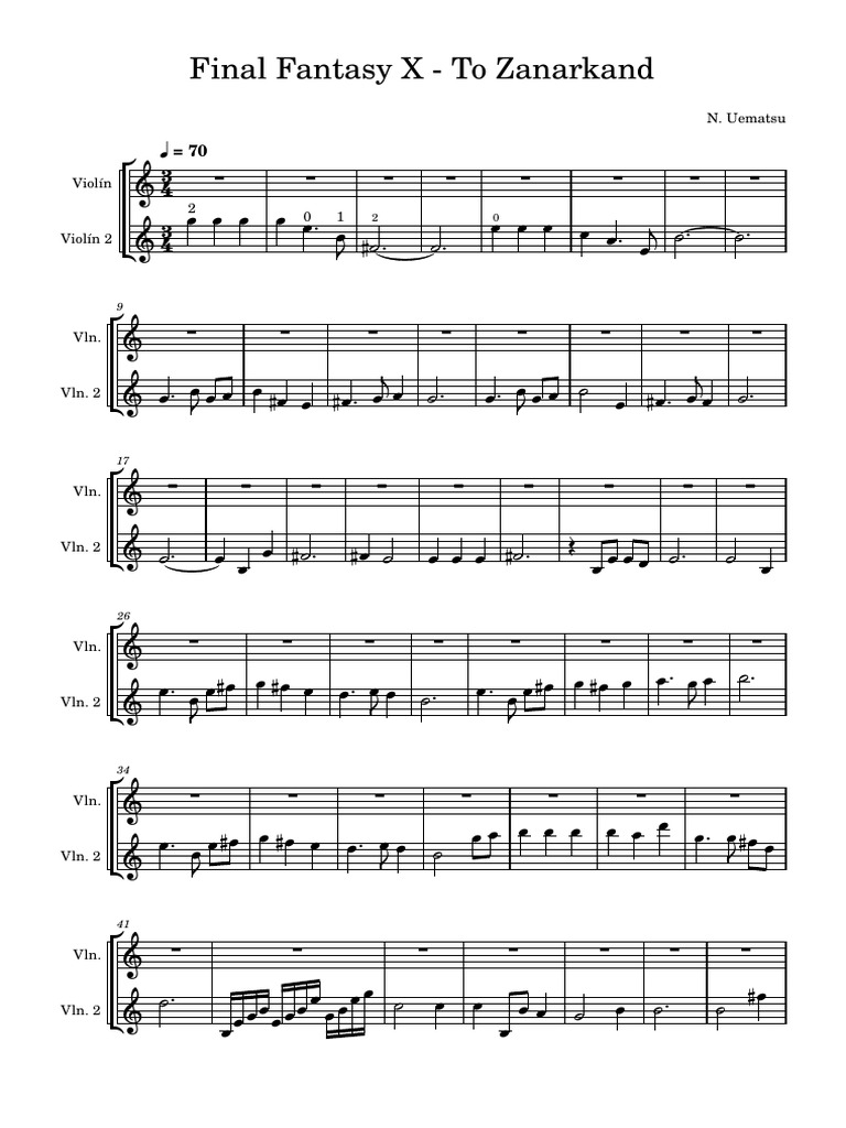 Final Fantasy X - To Zanarkand | PDF