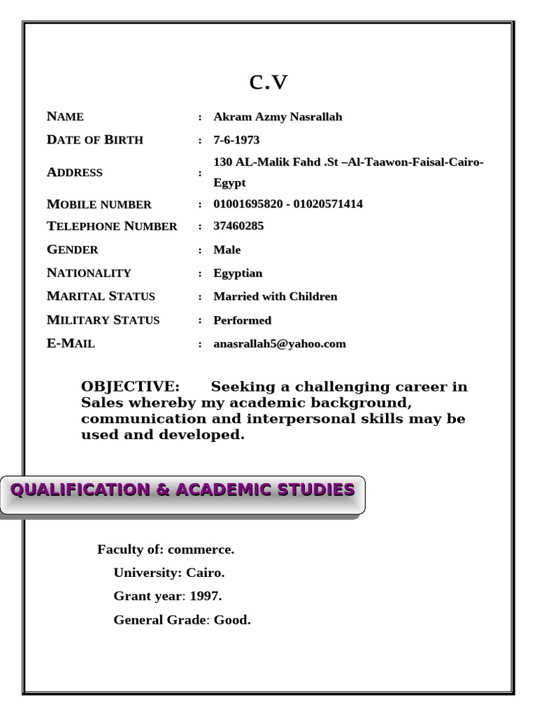 Updated Akram CV | PDF