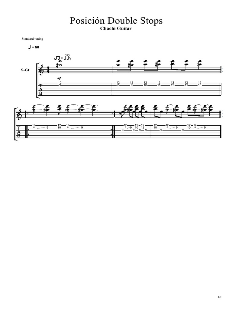 Posición Double Stops | PDF