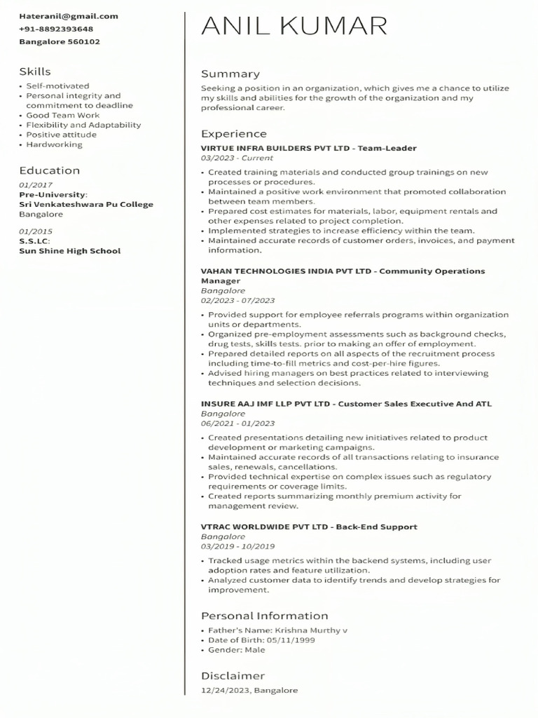 Updated Resume 2024 | PDF