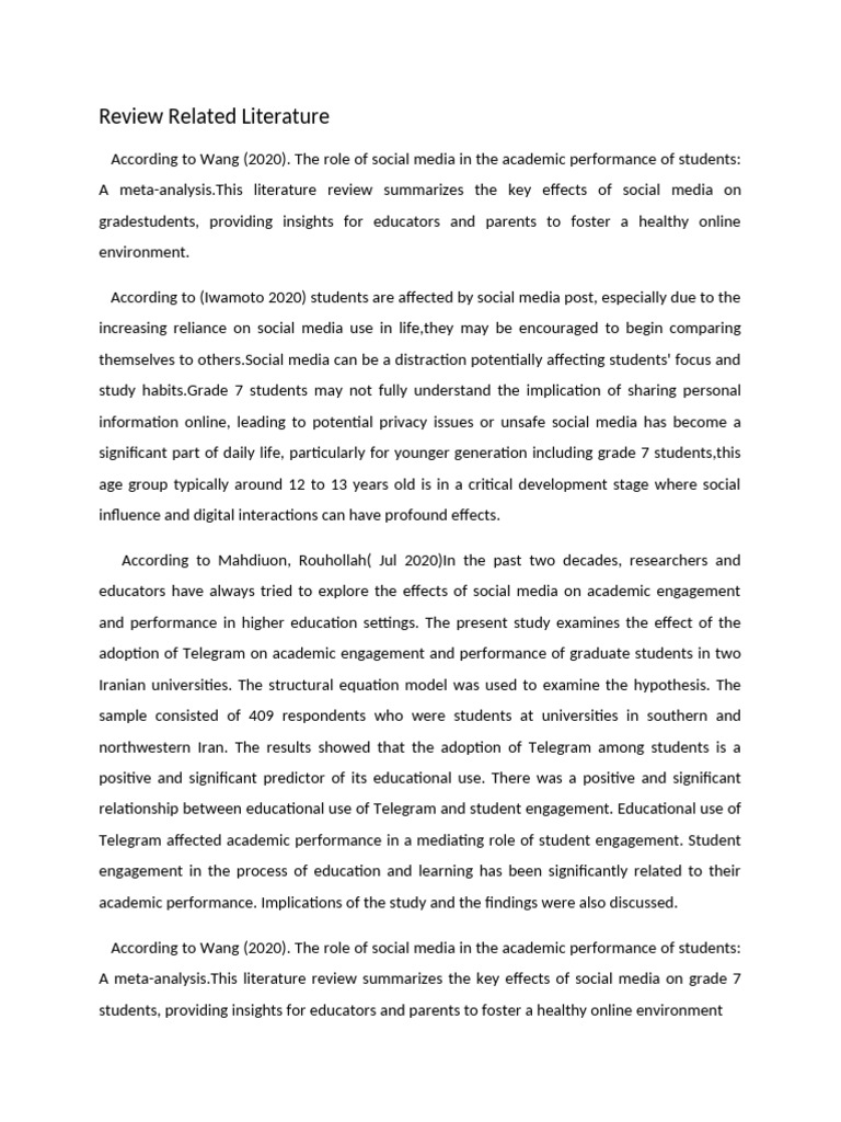 Review Related Literature | PDF