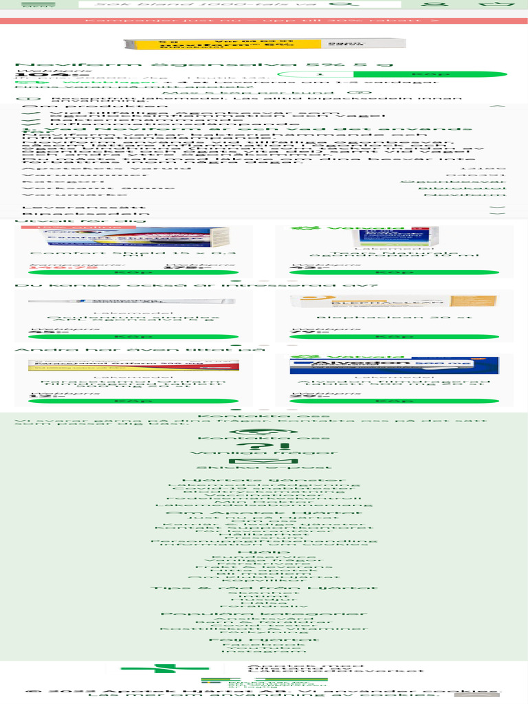 Noviform Ögonsalva 5 5 G - Apotek Hjärtat | PDF
