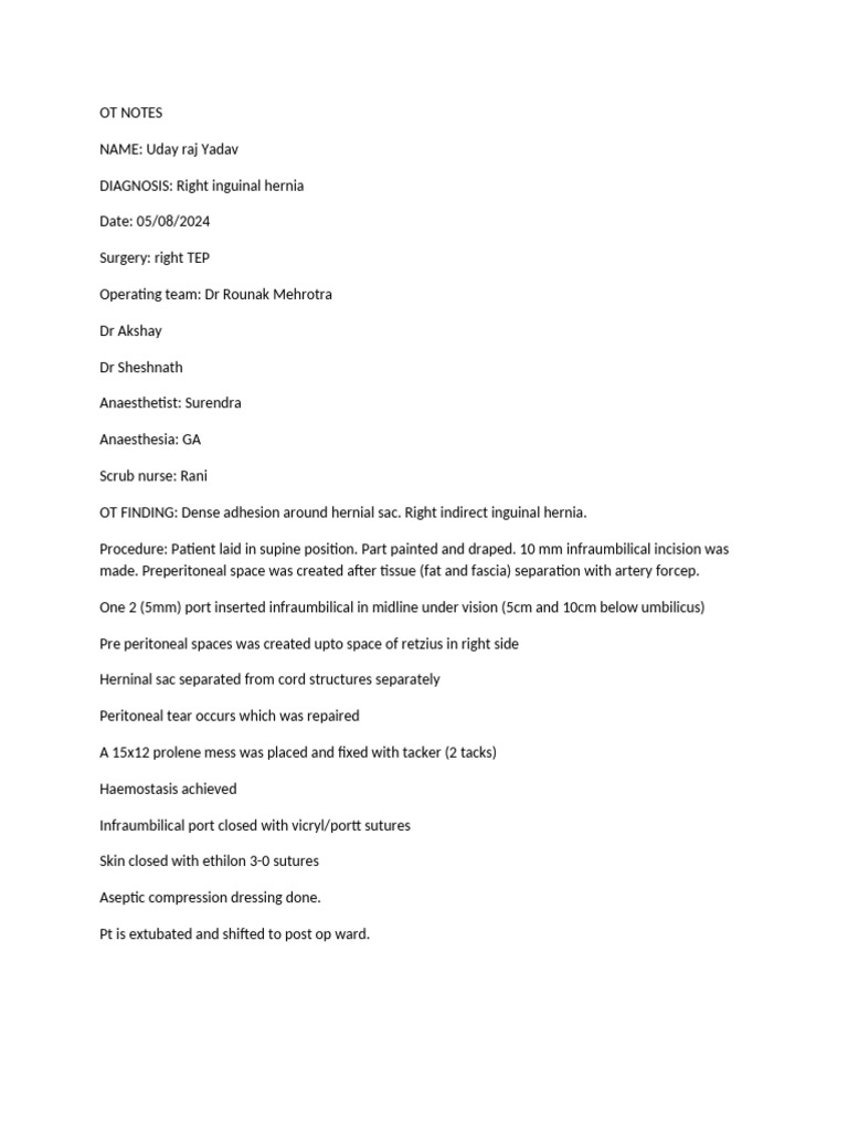 Ot Notes | PDF