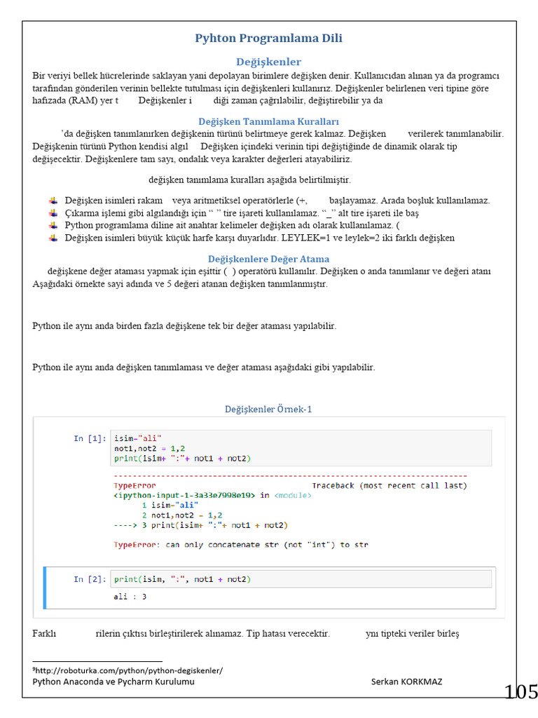 Python Programlama Dili | PDF