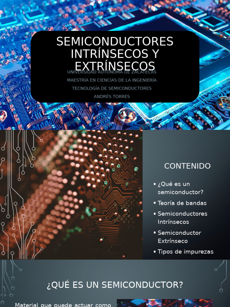 Semiconductores Intrínsecos y Extrínsecos | PDF