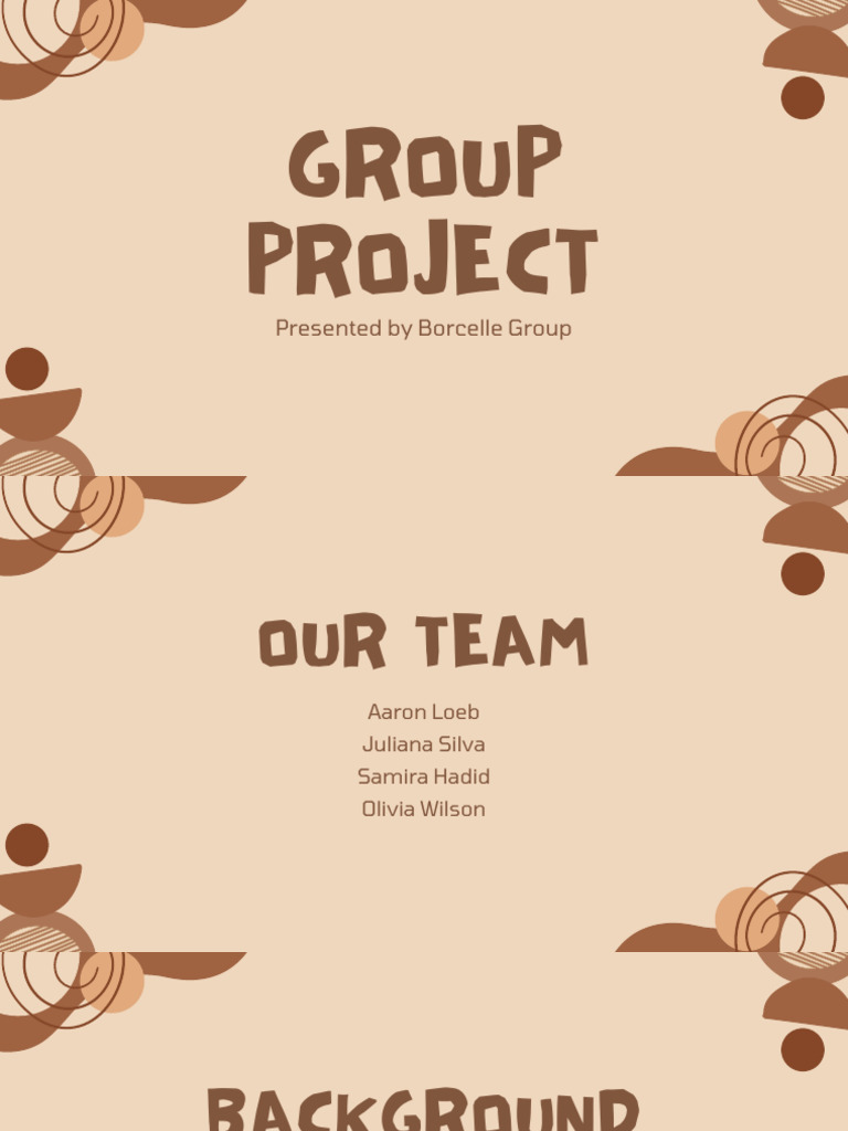 Brown Simple Abstract Group Project Presentation PDF | PDF