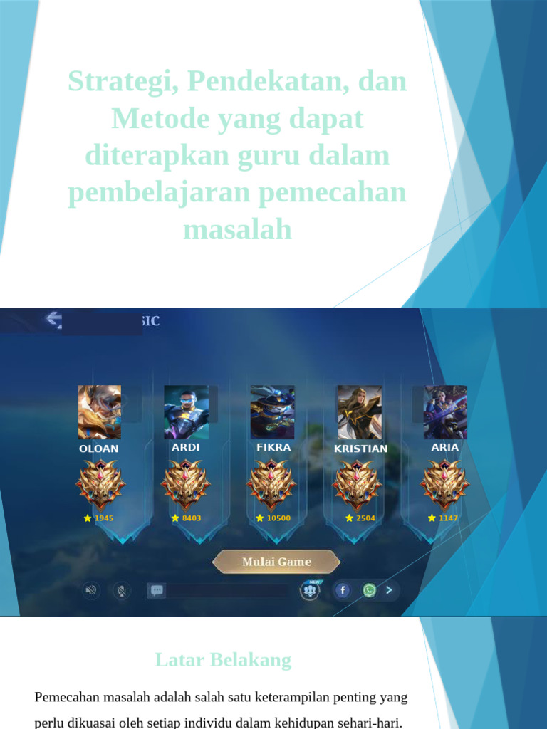 Strategi, Pendekatan, Dan Metode Yang Dapat Diterapkan Guru Dalam Pembelajaran Pemecahan Masalah ...