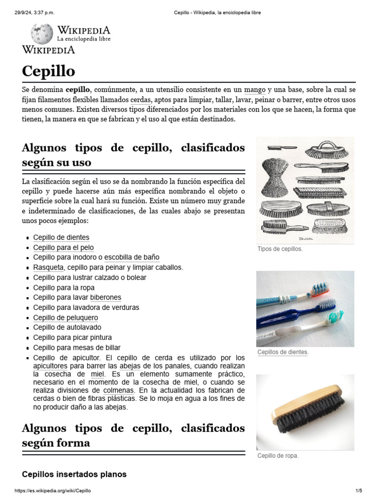 CEPILLO | PDF