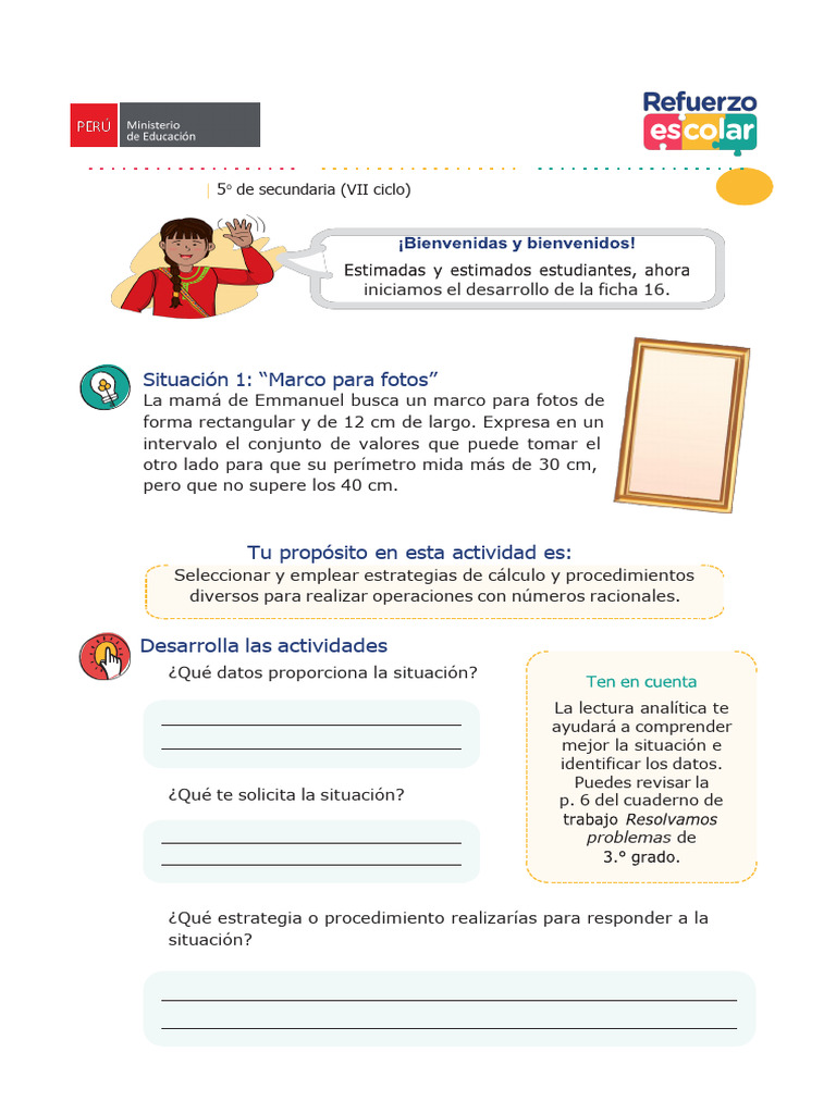 Ficha16a Mat5 Reforzamiento | PDF