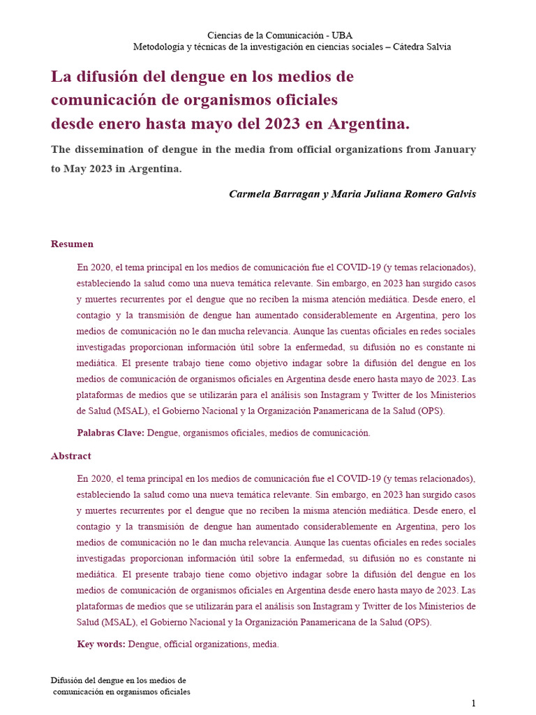 Consigna TP5 Metodología 1° Cuat 2023 | PDF | Medios de comunicación) | Política