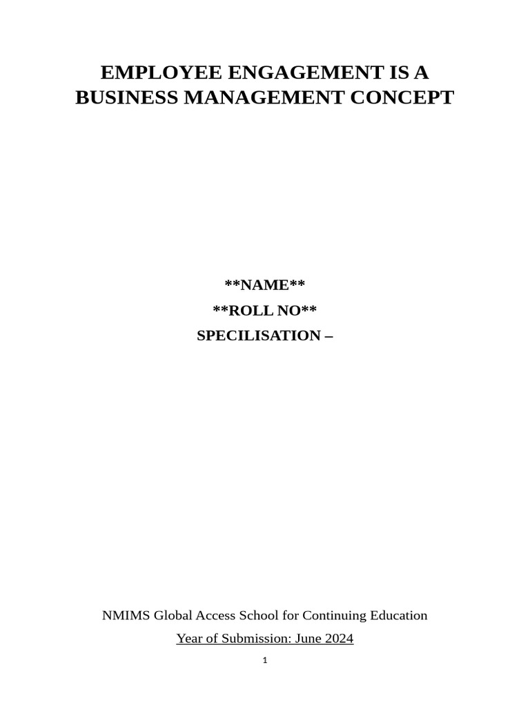 Employee Engangement | PDF