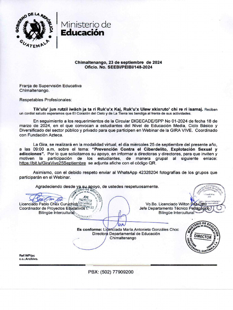 Of. SEEBI PEIBI 148-2024 GIRA VIVE | PDF