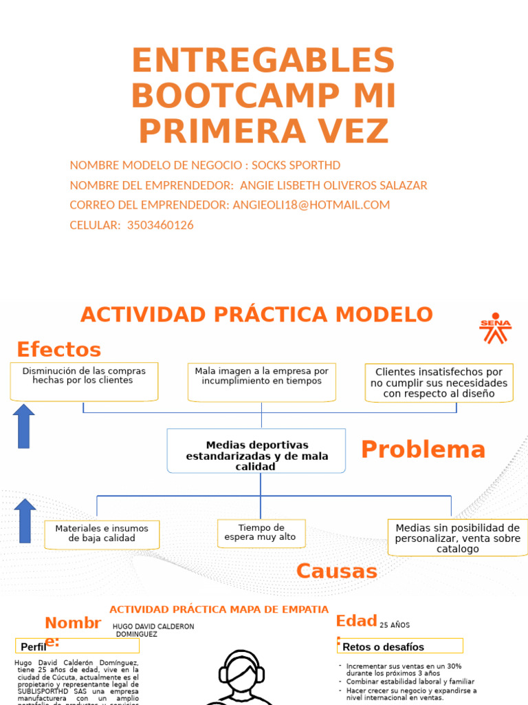 Entregables Bootcamp Mi Primera Vez | PDF