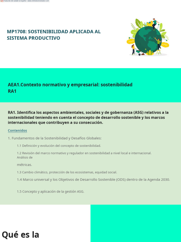 Presentació AEA1. RA1 (2) .CA - Es | PDF