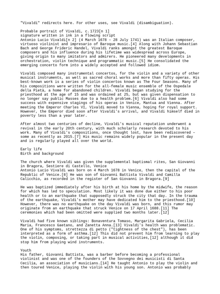 Vivaldi | PDF