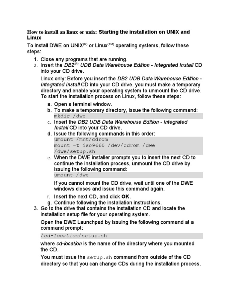 How To Install An Linux or Unix | PDF | Domain Name | Computer Architecture