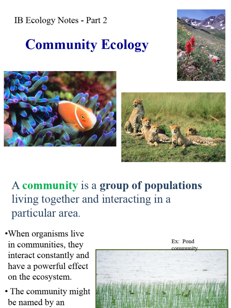 Communities Notes | PDF | Ecological Niche | Herbivore