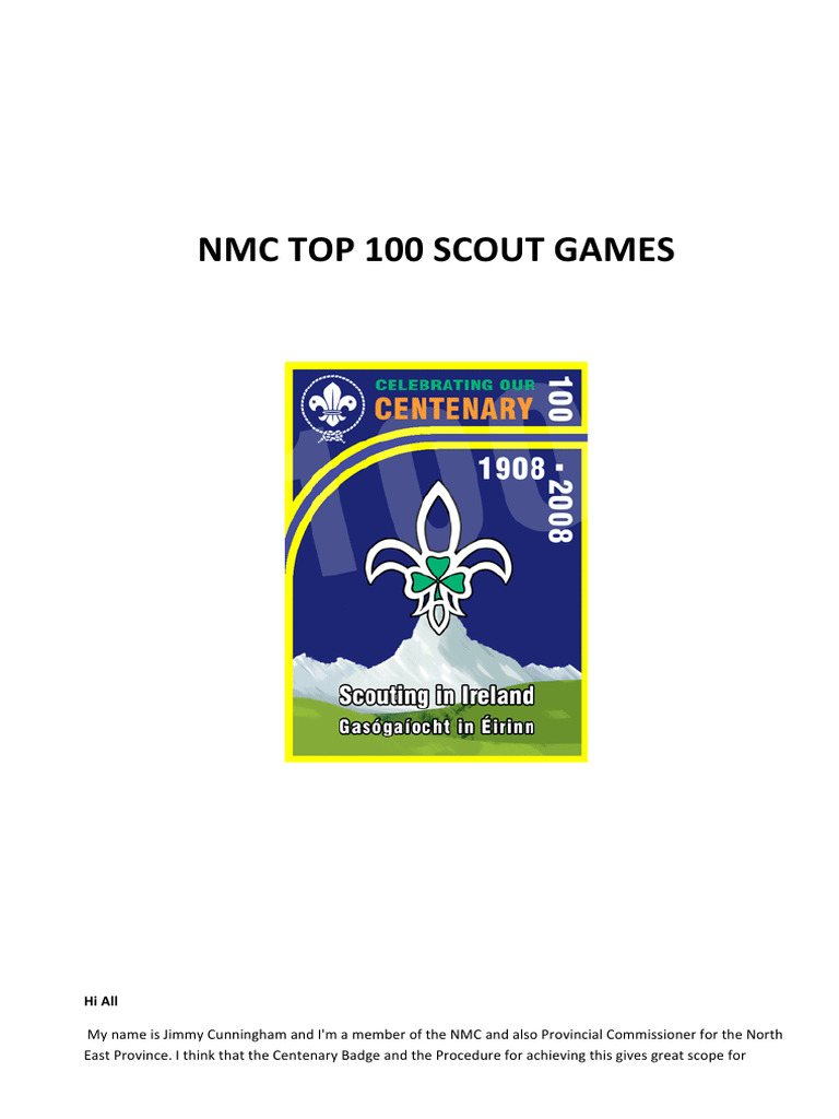 NMC Top100 Scout Games | PDF