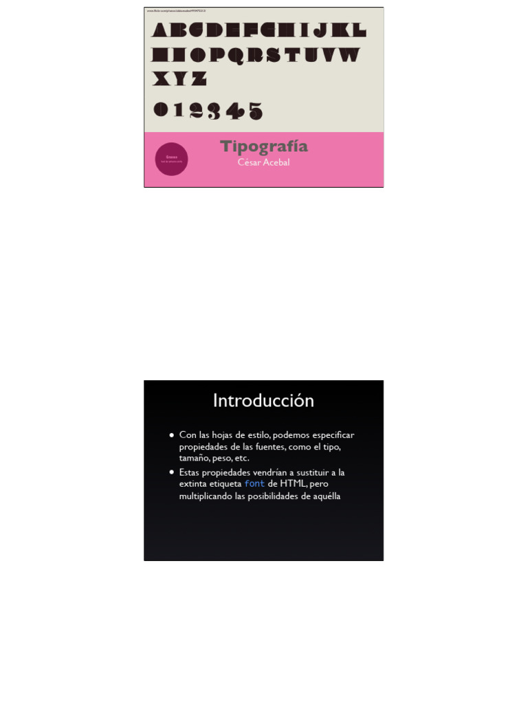 Tipografía en CSS | PDF