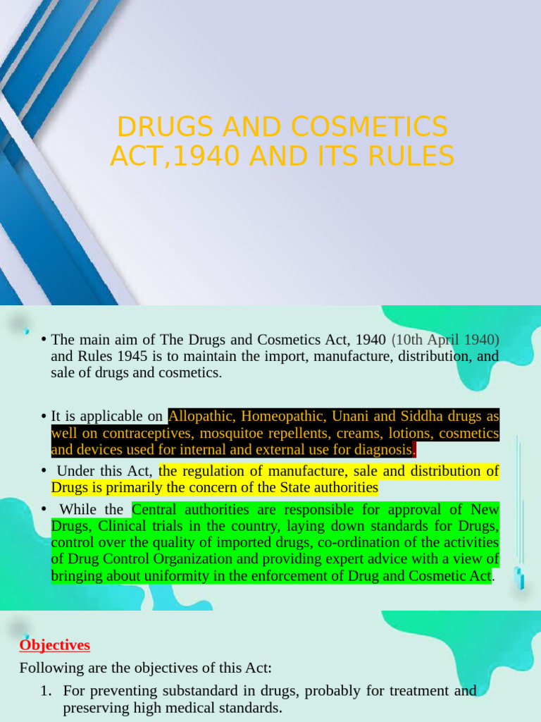 Class 1 - INTRODUCTION, SCHEDULES - PPTM | PDF