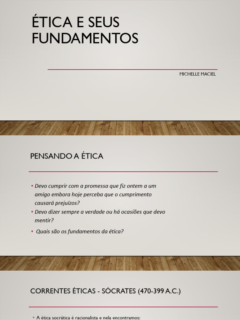 Fundamentos e Conceitos de Ética Final | PDF