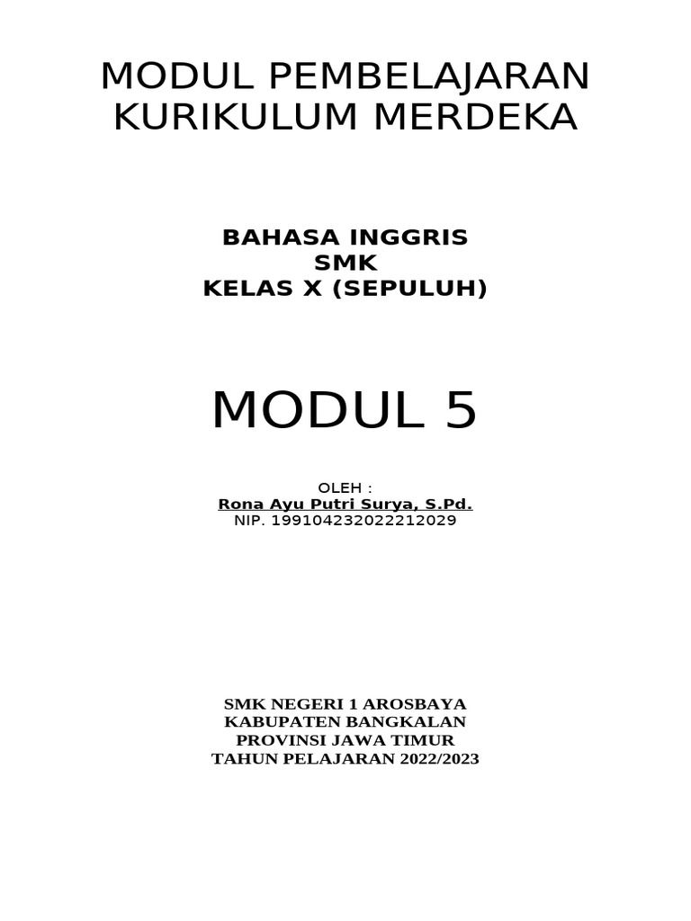 Modul 5 | PDF