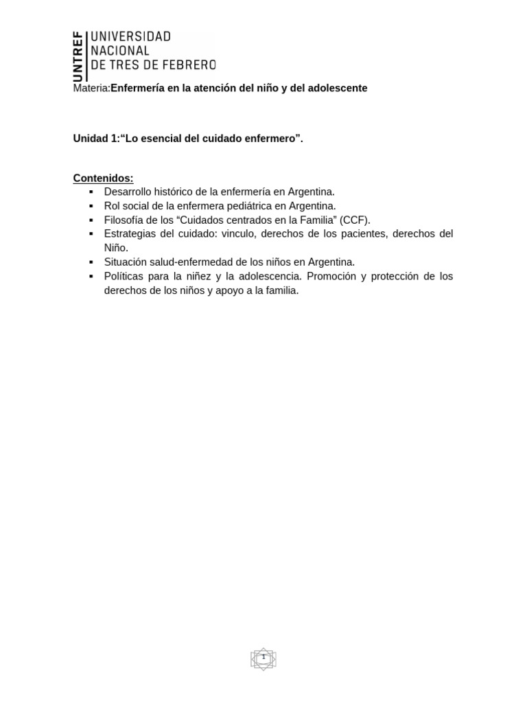 Modulo Unidad I Pediatria Ulp 1 | PDF