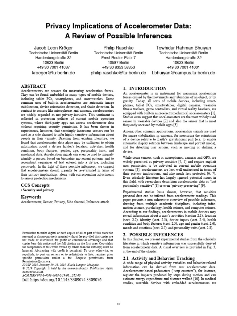 Accelerometers | PDF