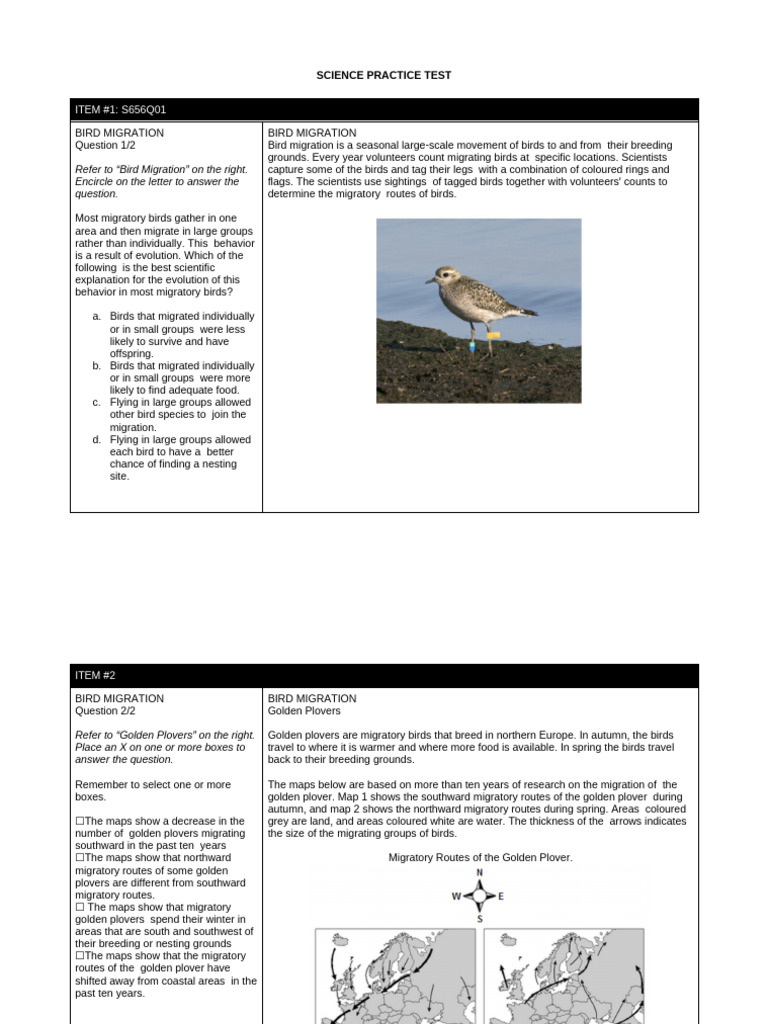 FINAL - PISA2025 Pretest - Posttest Qs SCIENCE | PDF