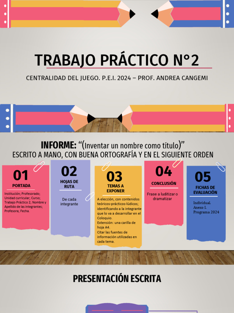 TP2 Centralidad Del Juego Prof. Andrea Cangemi | PDF
