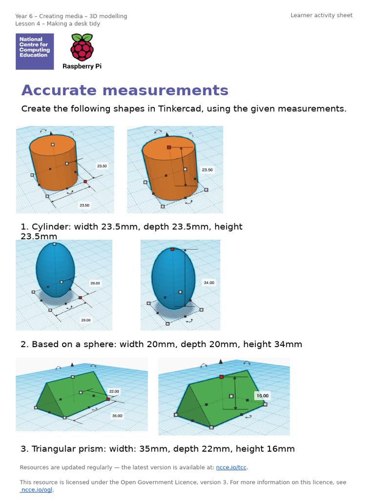 A1 Handout - Accurate measurements | PDF