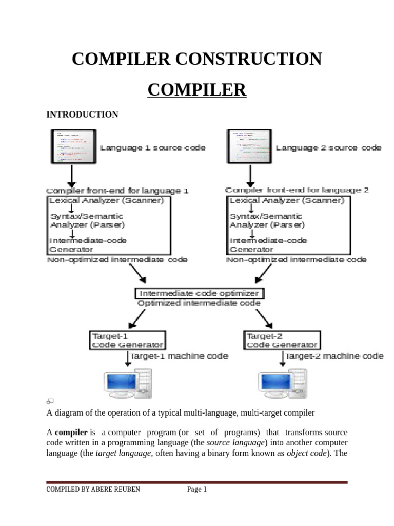 Compiler Construction Lectures | PDF | Compiler | Parsing