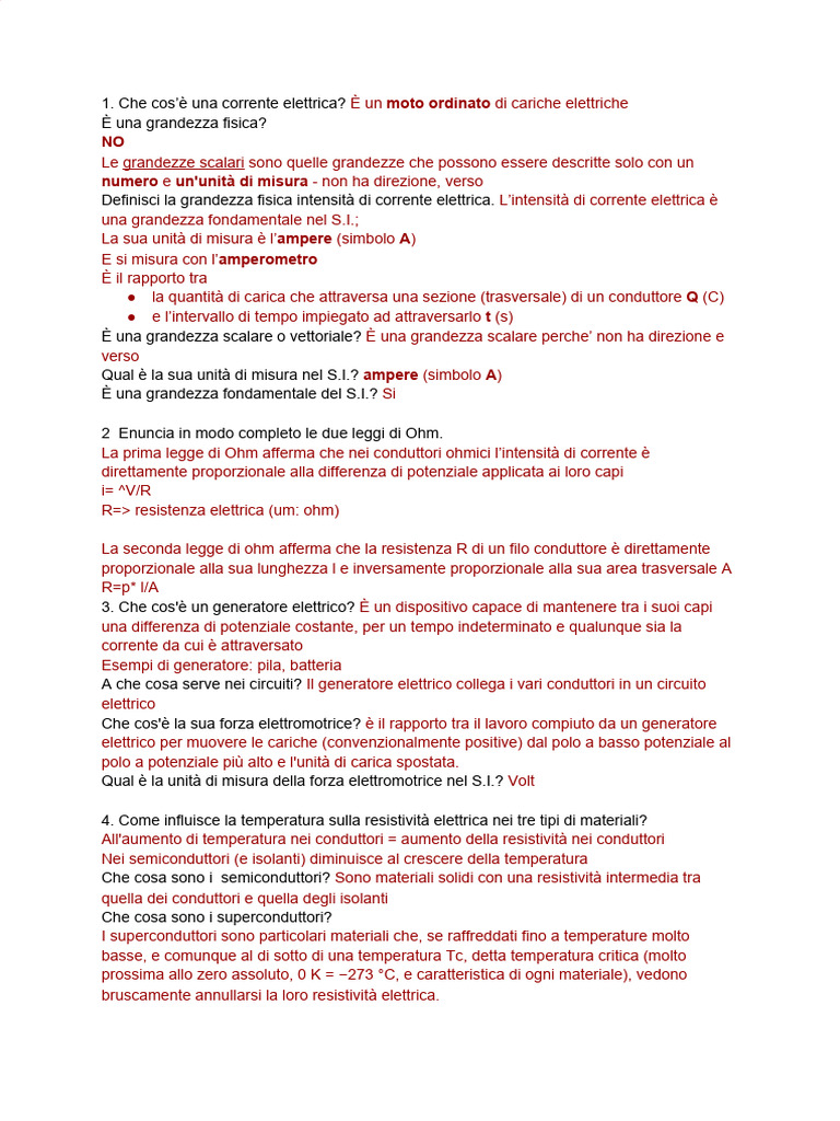 Verifica Formativa Di Fisica | PDF