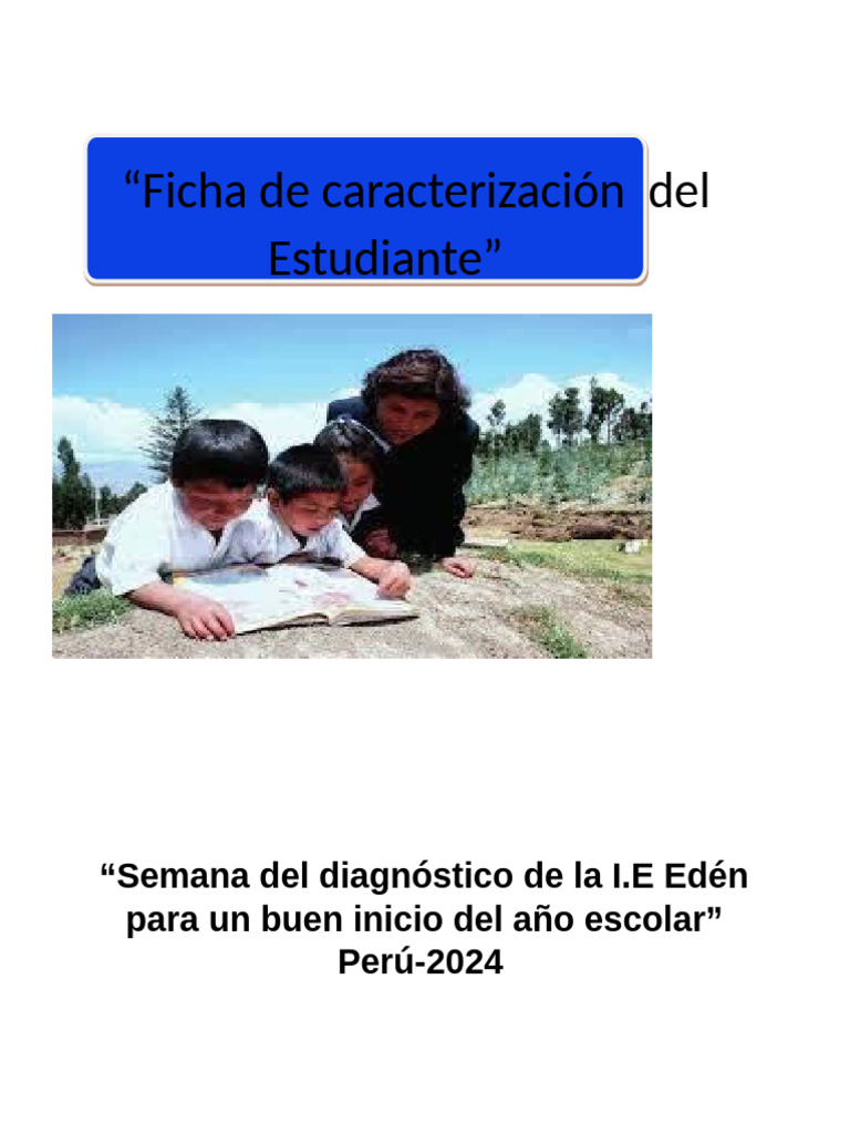 Ficha de Caracterizacion Del Estudiante 2024 | PDF Ficha de Caracterizacion Del Estudiante 2024 | PDF