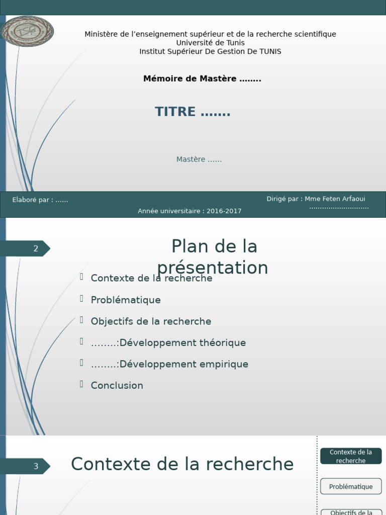 Présentation Pour La Soutenance | PDF