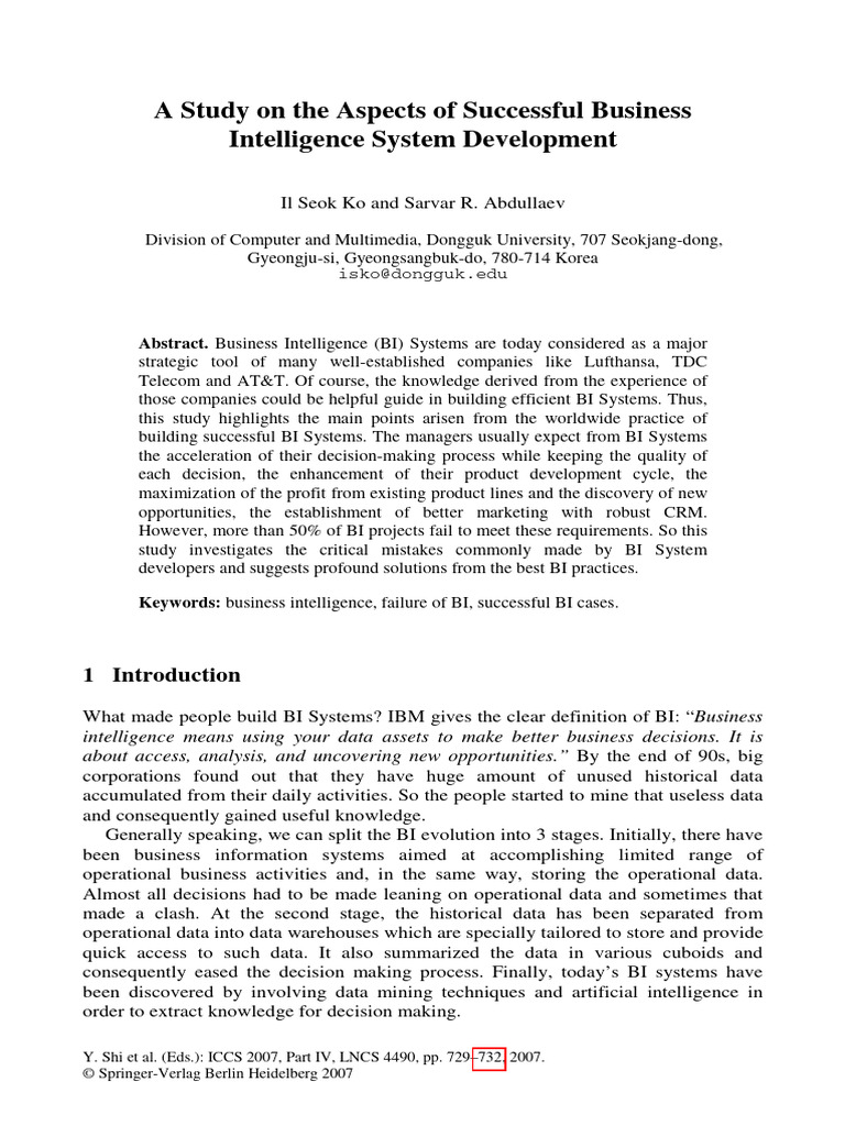 A Study On The Aspects of Successful Bus | PDF