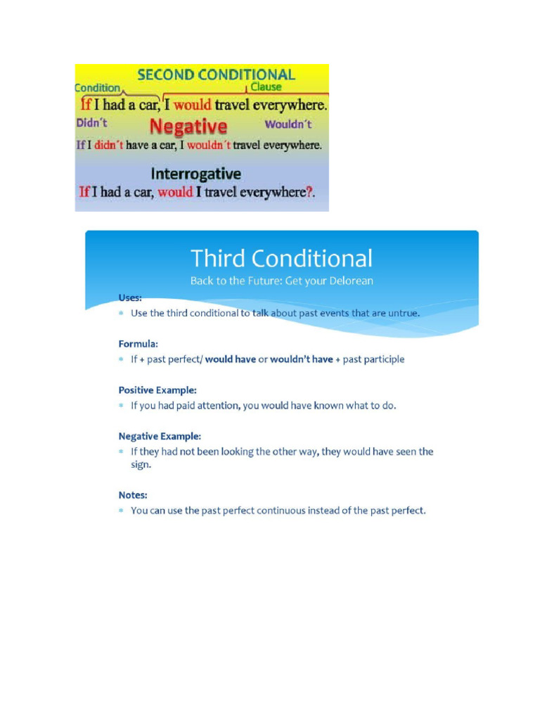 2nd and 3rd Conditional | PDF
