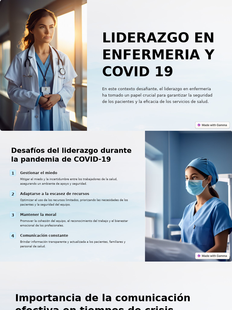 Liderazgo en Enfermeria y Covid 19 | PDF